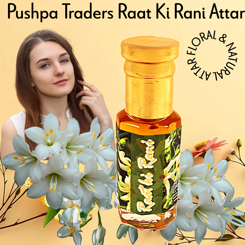 Raat Ki Rani Attar – Exotic Night-Blooming Jasmine Fragrance, Long ...